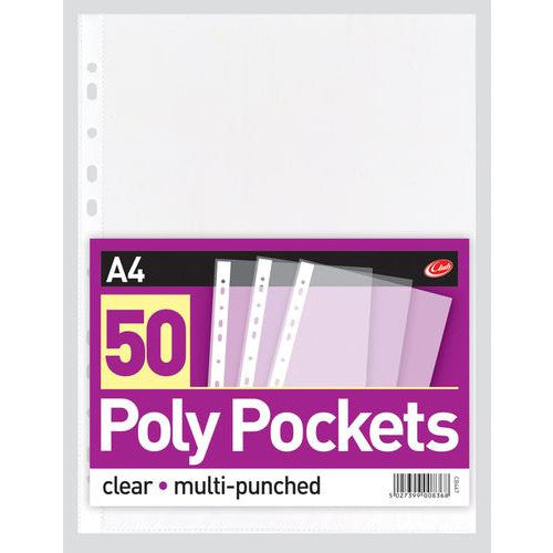 A4 POLY POCKETS (PACK OF 50)– Roberts of Bangor