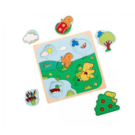 SPOT THE DOG WOODEN SHAPE PUZZLE– Roberts of Bangor